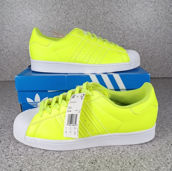 adidas | Shoes | Adidas Superstar Neon Solar Yellow Mens Sneakers Shoes ...